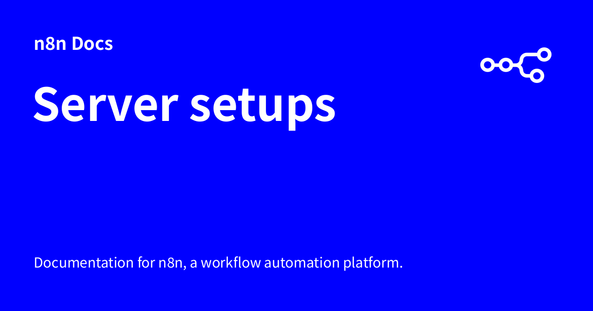 Server setups | n8n Docs